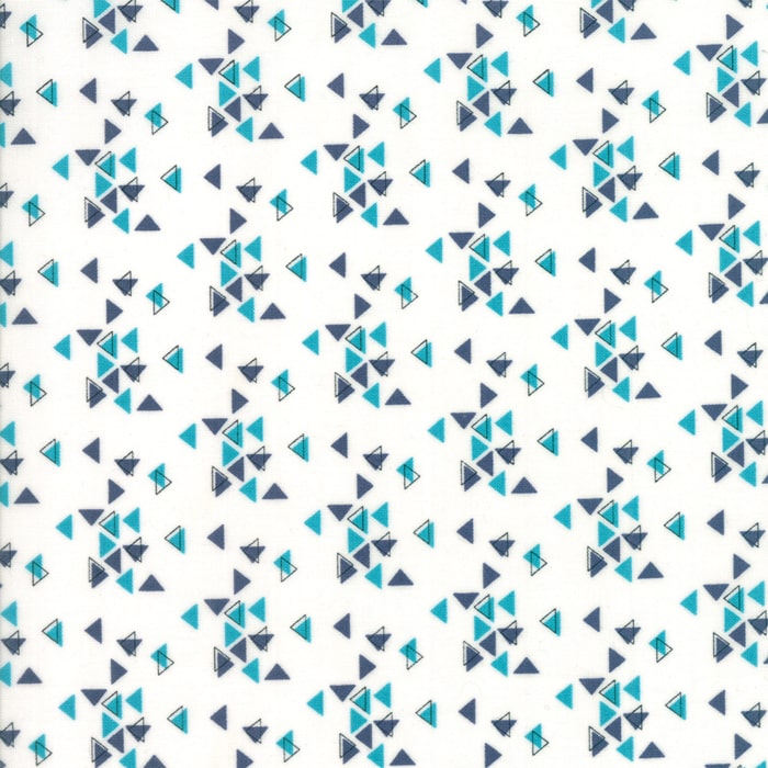 Moda Spectrum Quilting Fabric - Blue Triangles (Price per 0.5m) – The ...